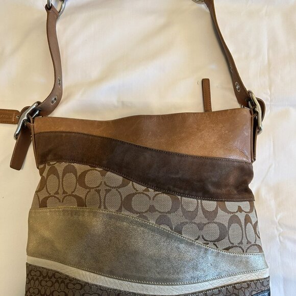 Coach | Bags | Vintage Coach Patchwork Bag Brown | Poshmark